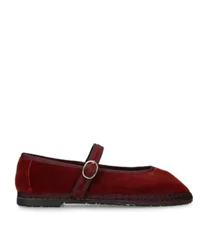 FLABELUS Velvet Mary Janes