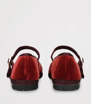 FLABELUS Velvet Mary Janes