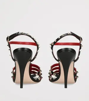 Valentino Garavani Leather Rockstud Stiletto Heeled Sandals