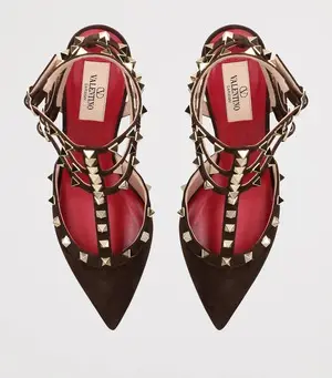 Valentino Garavani Suede Rockstud Pumps 65