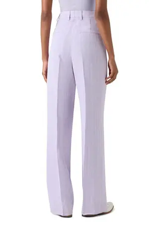 Akris Forest Melangé Straight Leg Trousers