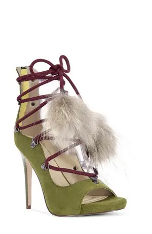 AZALEA WANG Anita Sandal - Olive Multi