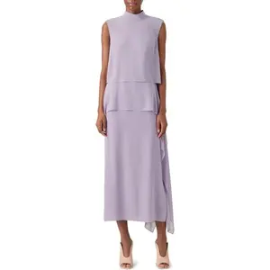 Akris Layered Silk Georgette Dress