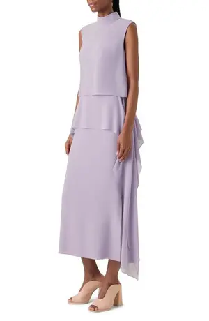 Akris Layered Silk Georgette Dress