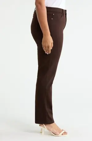 Jones New York Lexington Straight Leg Jeans - Coffee Bean