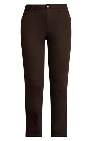Jones New York Lexington Straight Leg Jeans - Coffee Bean