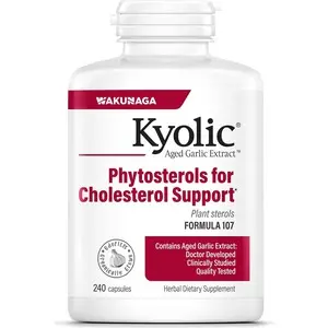 KYOLIC Aged Garlic Extract Formula 107, Phytosterols For Cholesterol Support