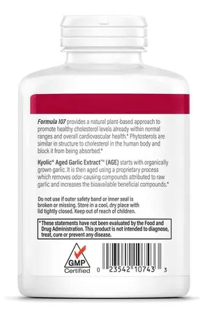 KYOLIC Aged Garlic Extract Formula 107, Phytosterols For Cholesterol Support