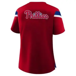 Profile Philadelphia Phillies Lace-up T-shirt By - Red