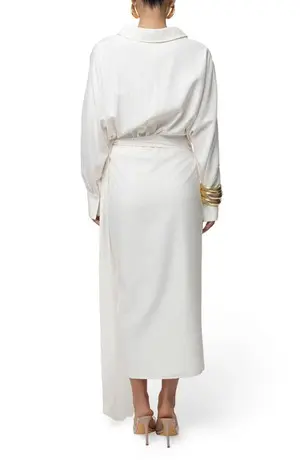 JLUXLABEL Skyline Long Sleeve Wrap Dress