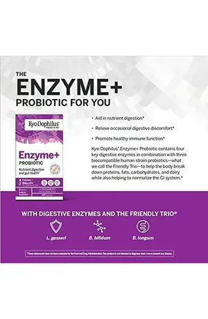 KYO-DOPHILUS Enzymes+ Probiotic, Nutrient Digestion And Gut Health