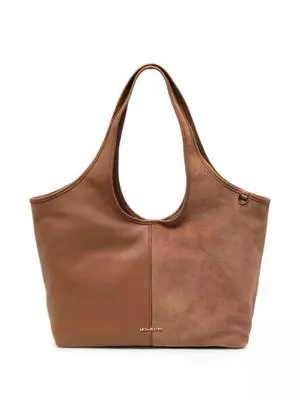 Michael Kors Large Leather Tote Bag - Brown