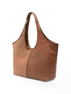 Michael Kors Large Leather Tote Bag - Brown