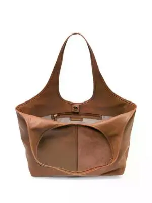 Michael Kors Large Leather Tote Bag - Brown