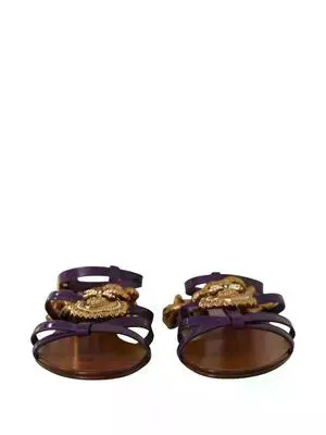 Dolce & Gabbana Devotion Heart-embellished Chain Sandals