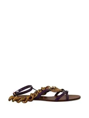 Dolce & Gabbana Devotion Heart-embellished Chain Sandals