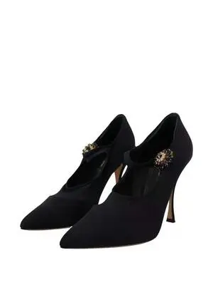 Dolce & Gabbana Crystal Embellished Pointed Toe Stiletto Pumps