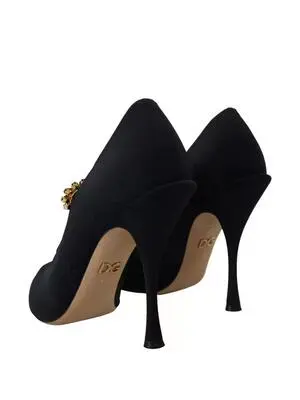 Dolce & Gabbana Crystal Embellished Pointed Toe Stiletto Pumps