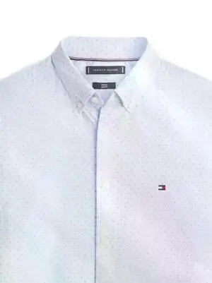 Tommy Hilfiger Poplin Mini-print Shirt - Blue