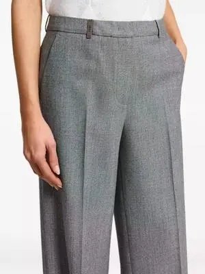 Peserico Pressed Crease Wide Leg Trousers