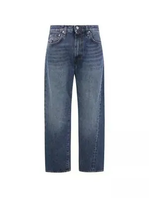 TOTEME Washed-effect Twisted-seam Jeans