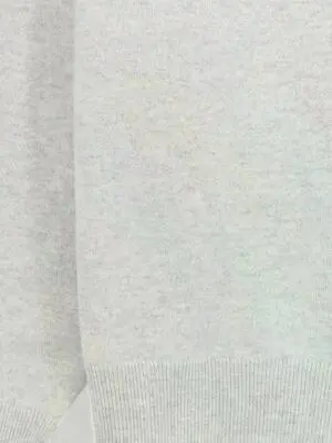 Brunello Cucinelli Crew Neck Ribbed Trim Sweater - Grey