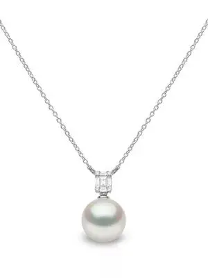 Yoko London 18kt White Gold Starlight Pearl And Diamond Necklace - Silver