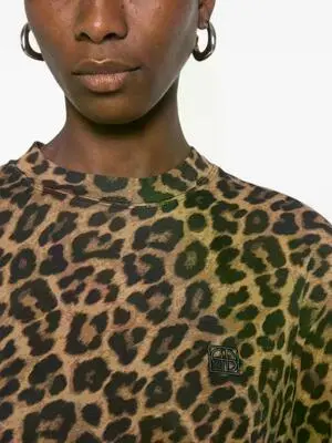 ANINE BING Leopard Print T-shirt