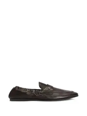 Dolce & Gabbana Calfskin Slipper - Brown