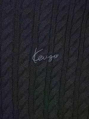 Kenzo Cable-knit Embroidered Logo Sweater