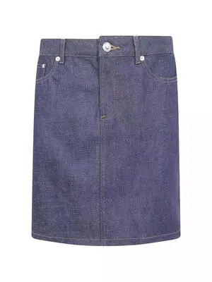 A.p.c. Contrast-stitched Mini Skirt