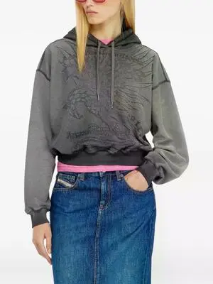 DIESEL® Hoodie With Dévoré Print