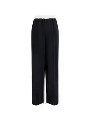 Kiton Drawstring Wide-leg Cropped Trousers