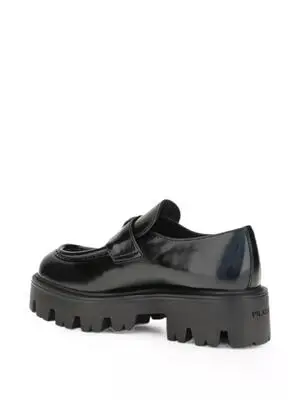 Prada Logo Plaque Chunky Sole Loafers