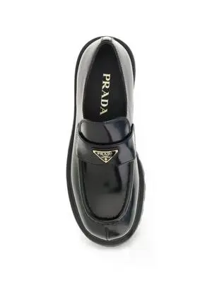 Prada Logo Plaque Chunky Sole Loafers