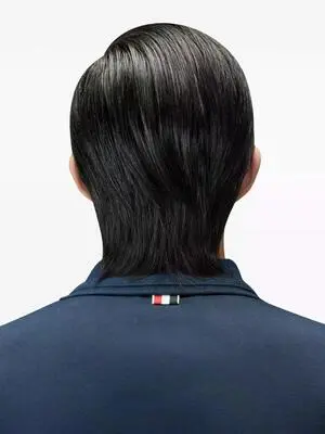 Thom Browne 4-bar Ottoman Polo Shirt - Blue