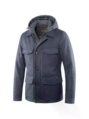 MOORER Wool Padded Drawstring Hood Jacket