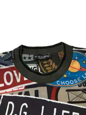 Dolce & Gabbana Graphic-print Crew-neck T-shirt