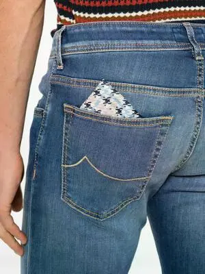 Jacob Cohen Faded Straight-leg Jeans - Blue
