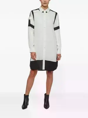 Alexander McQueen Paneled Crepe Button-up Shirt