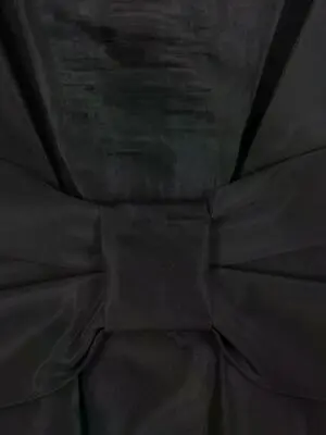 Simone Rocha Taffeta Bow Detail Peplum Top