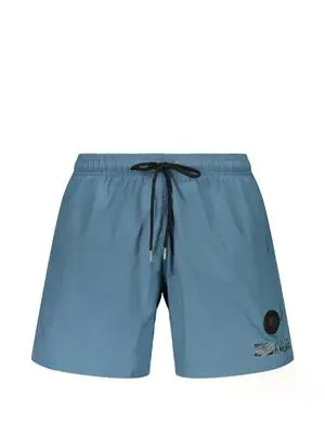 PLEIN SPORT Logo Patch Swim Shorts