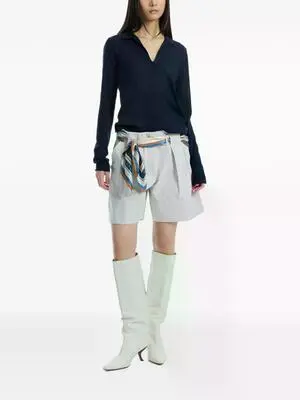 LOW CLASSIC Tuck-point Turn-up Shorts