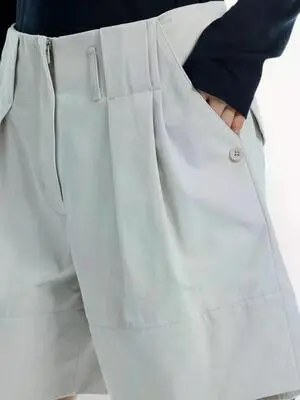 LOW CLASSIC Tuck-point Turn-up Shorts