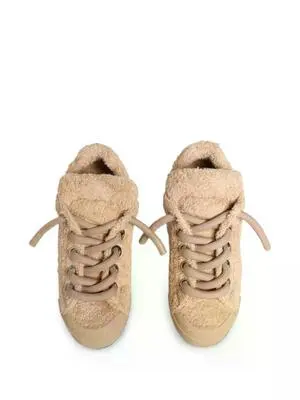 Dolce & Gabbana Faux Shearling Low Top Sneakers