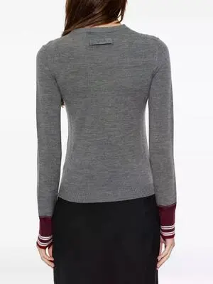 IRO PARIS Contrast Cuff Crew Neck Sweater