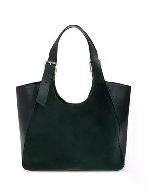 Furla Paneled Leather Shoulder Bag - Green