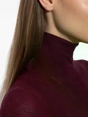 JIL SANDER Ribbed Knit Wool Sweater