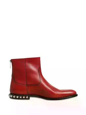 Dolce & Gabbana Studded Leather Ankle Boots
