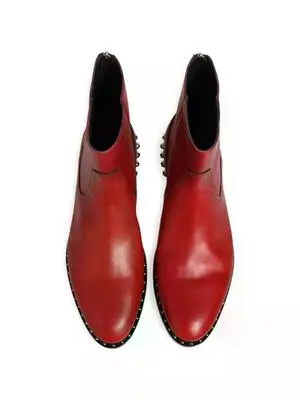 Dolce & Gabbana Studded Leather Ankle Boots